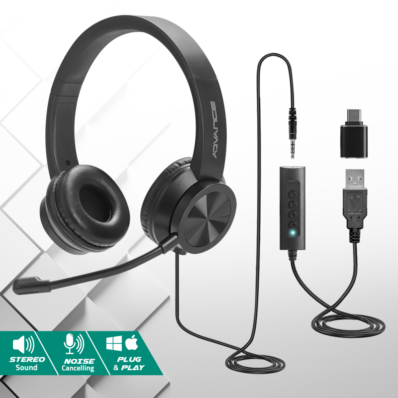 Advance - Smartphonics 750 - Micro-casque 3 en 1 (jack/USB/USB-C)